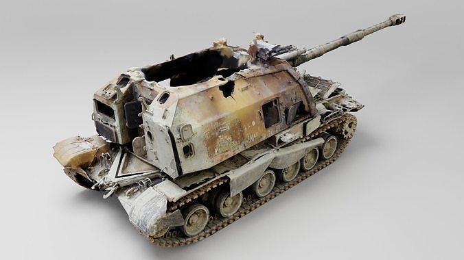 russian 2S19 Msta 152 mm self-propelled howitzer 3D model | CGTrader