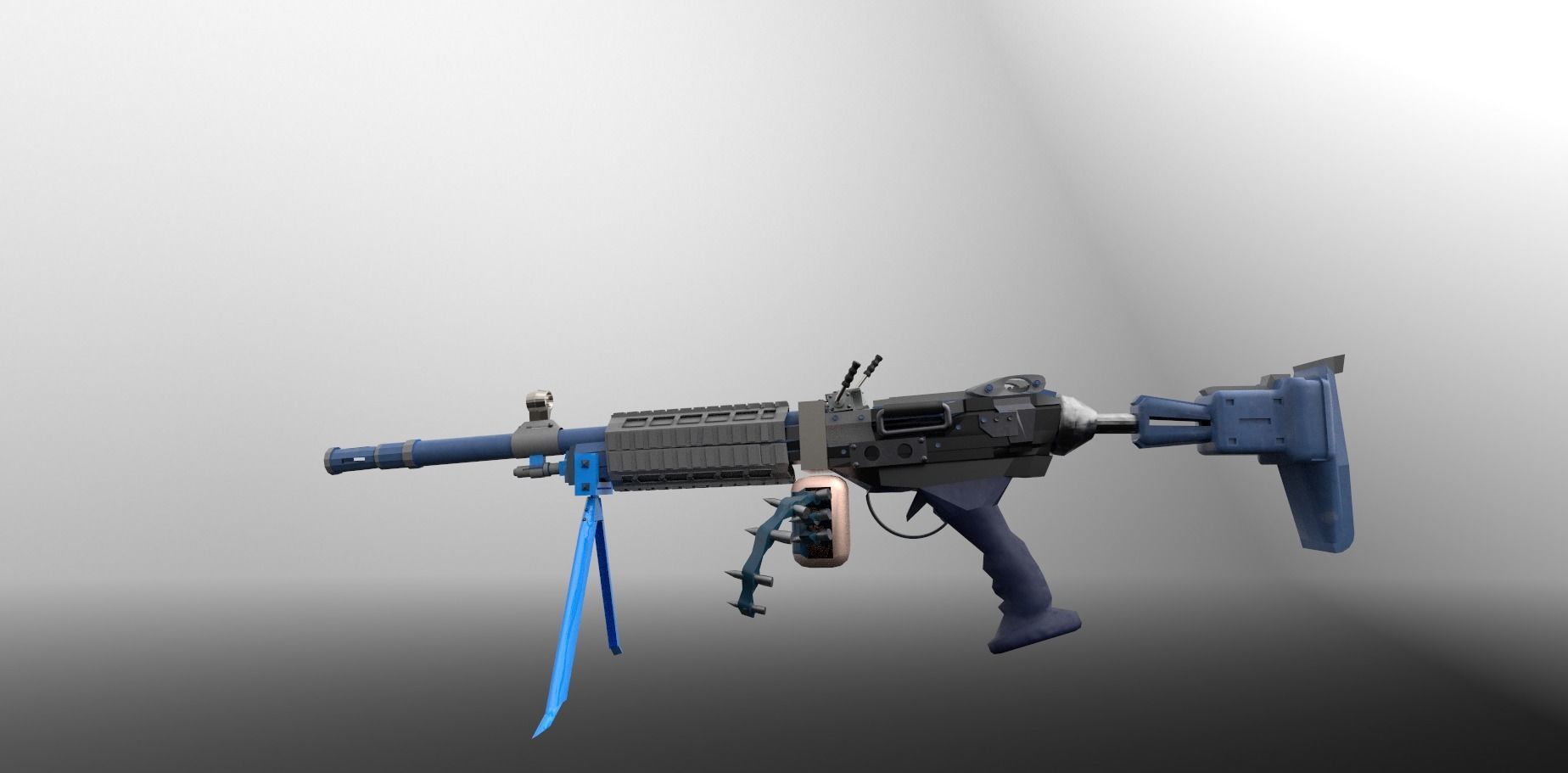 3D model Machinegun machine gun VR / AR / low-poly | CGTrader