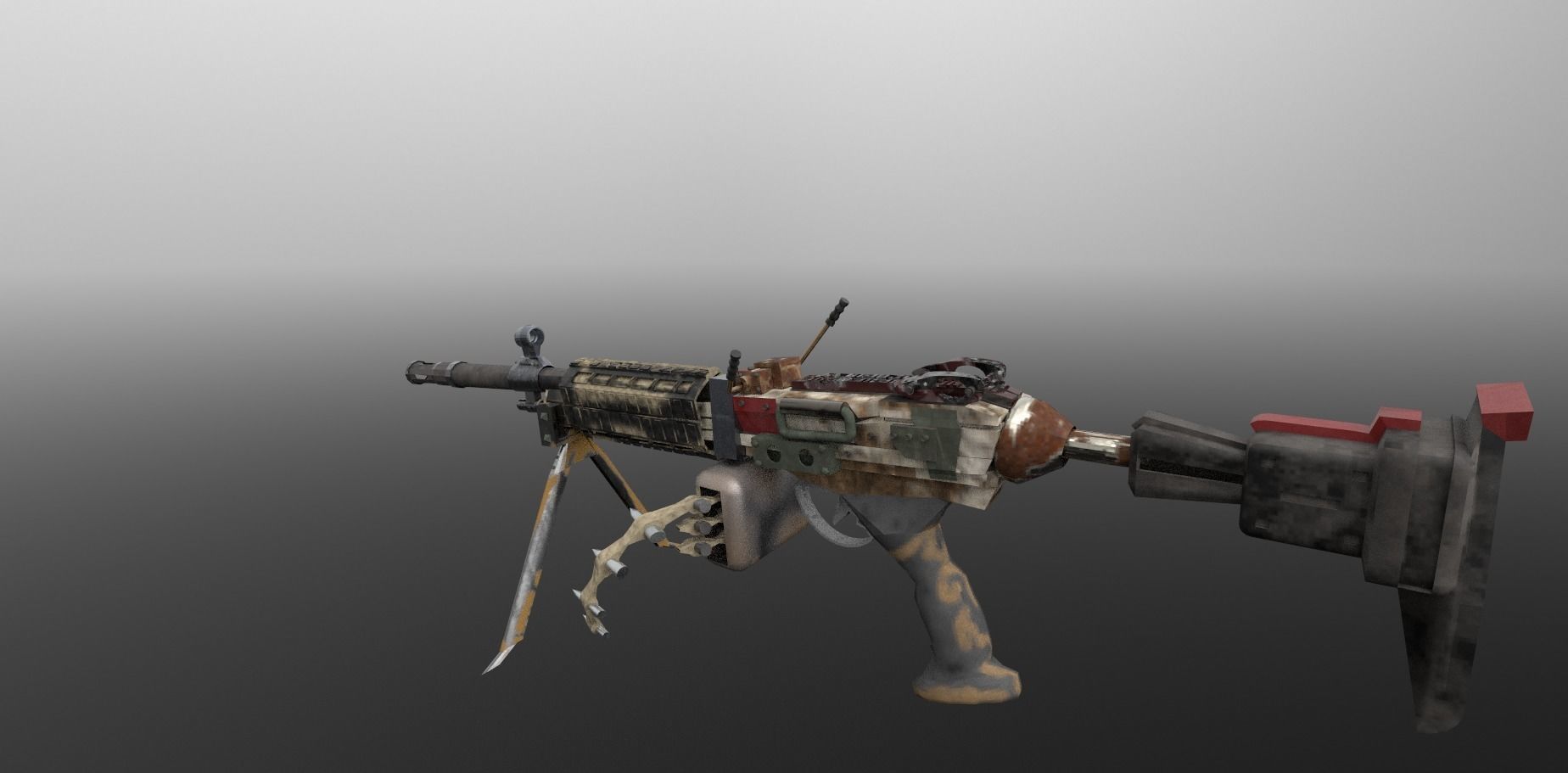 3D model Machinegun VR / AR / low-poly | CGTrader