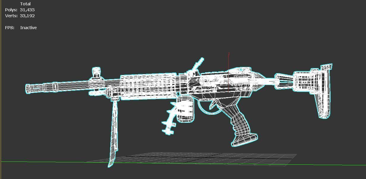 3D model Machinegun VR / AR / low-poly | CGTrader