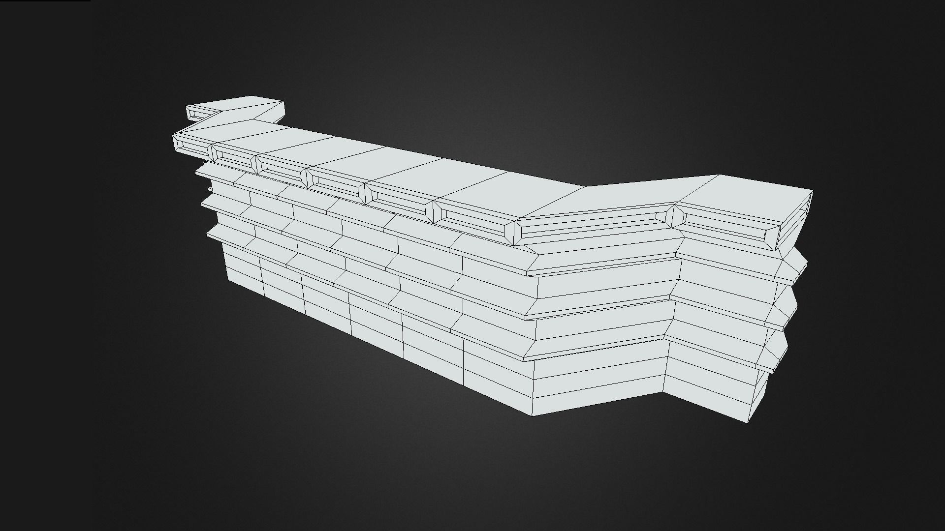 3D model Scifi Bar Canteen Tabern Neon and metal VR / AR / low-poly ...