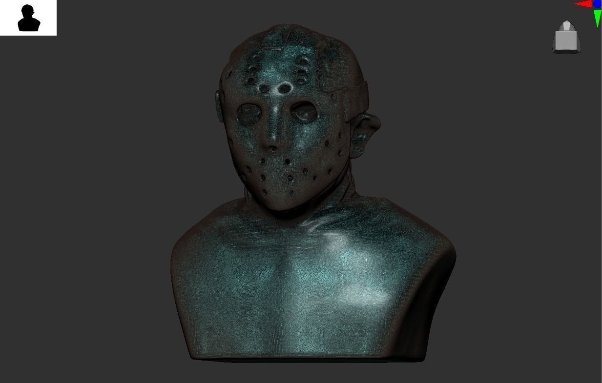 Jason Voorhees Bust Stl 3D model 3D printable | CGTrader