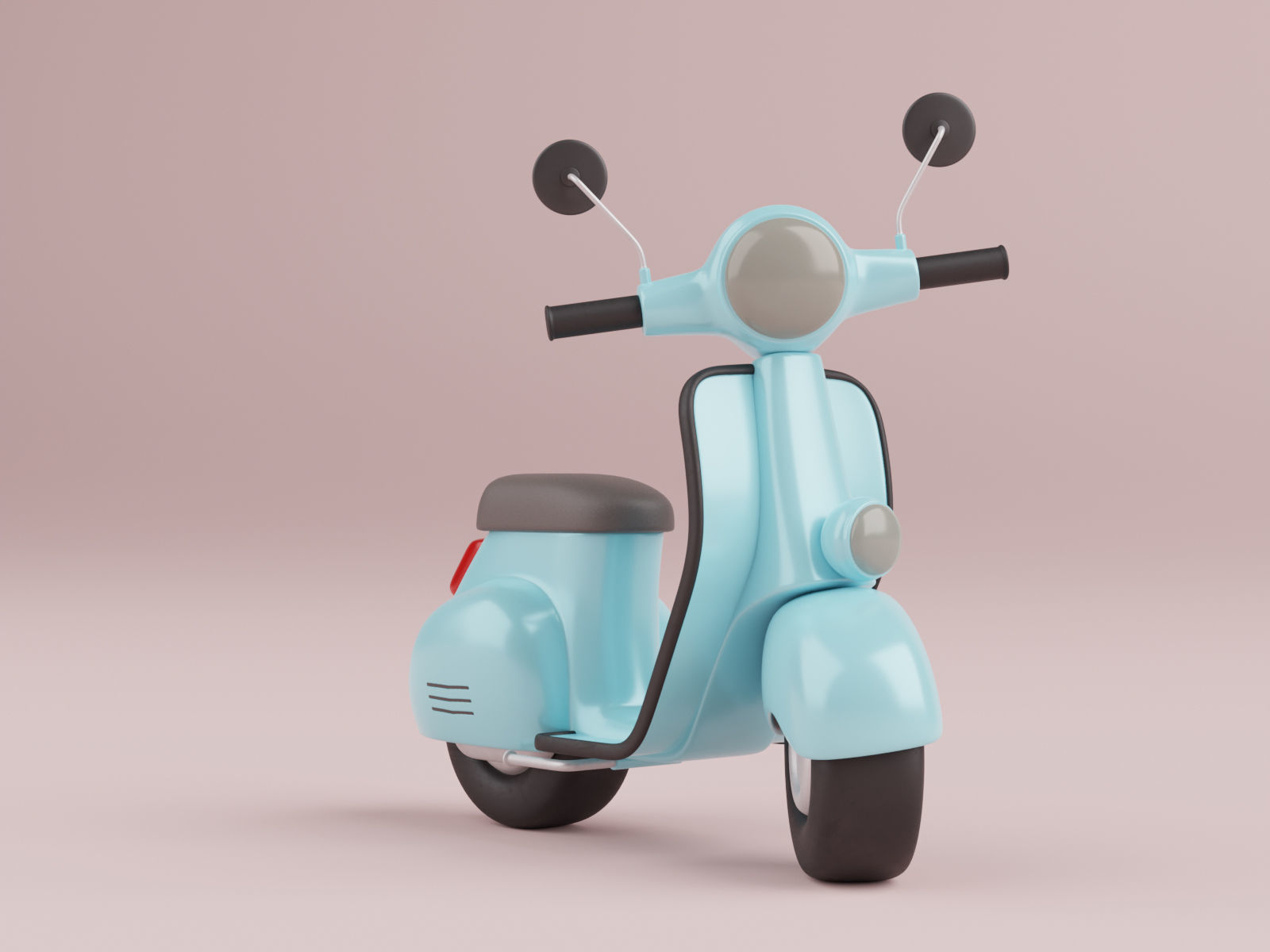 Stylized Cartoon Scooter - Fully Rigged 3D model rigged | CGTrader