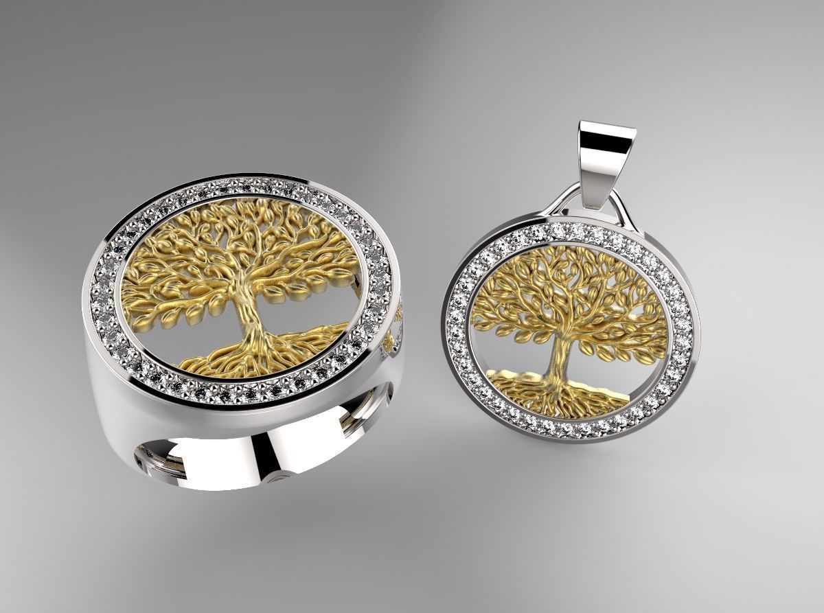 Tree of Life Half Set 3D model 3D printable | CGTrader