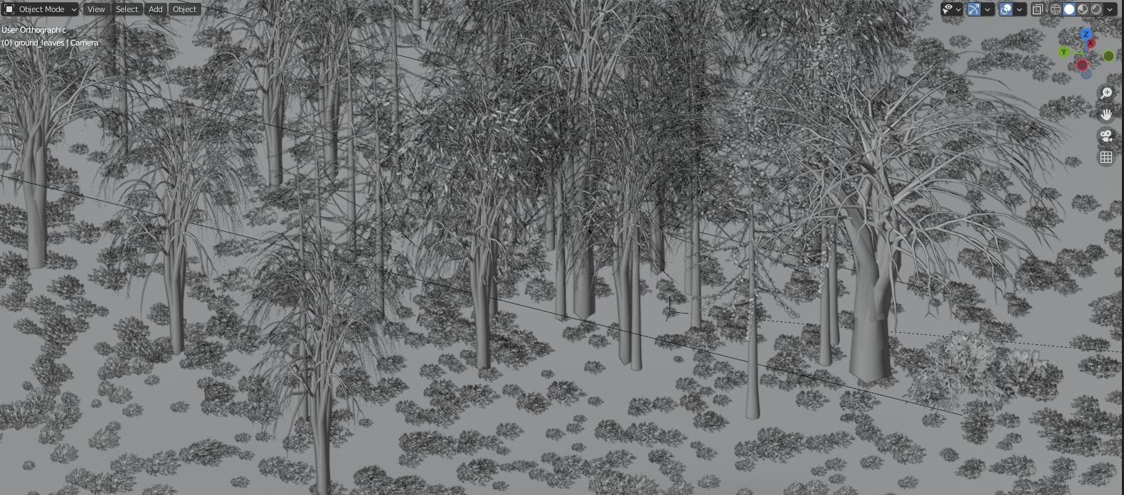 3D model Dark Forest Animation VR / AR / low-poly | CGTrader