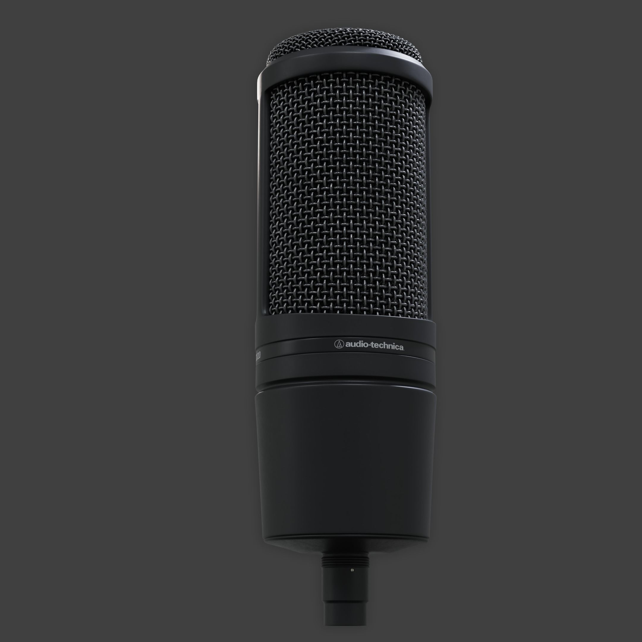 Audio-Technica AT2020 XLR Condenser Microphone 3D model rigged | CGTrader