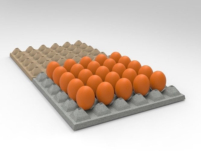 egg panel 3D model | CGTrader
