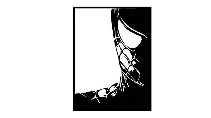 Poster SpiderMan ready to cut on CNC 3D model 3D printable | CGTrader