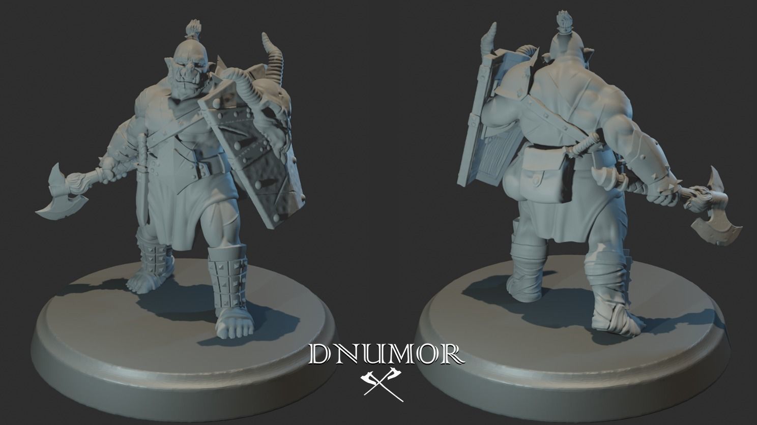 Orcs Marauders Set1 3D Print Model 3D model 3D printable | CGTrader