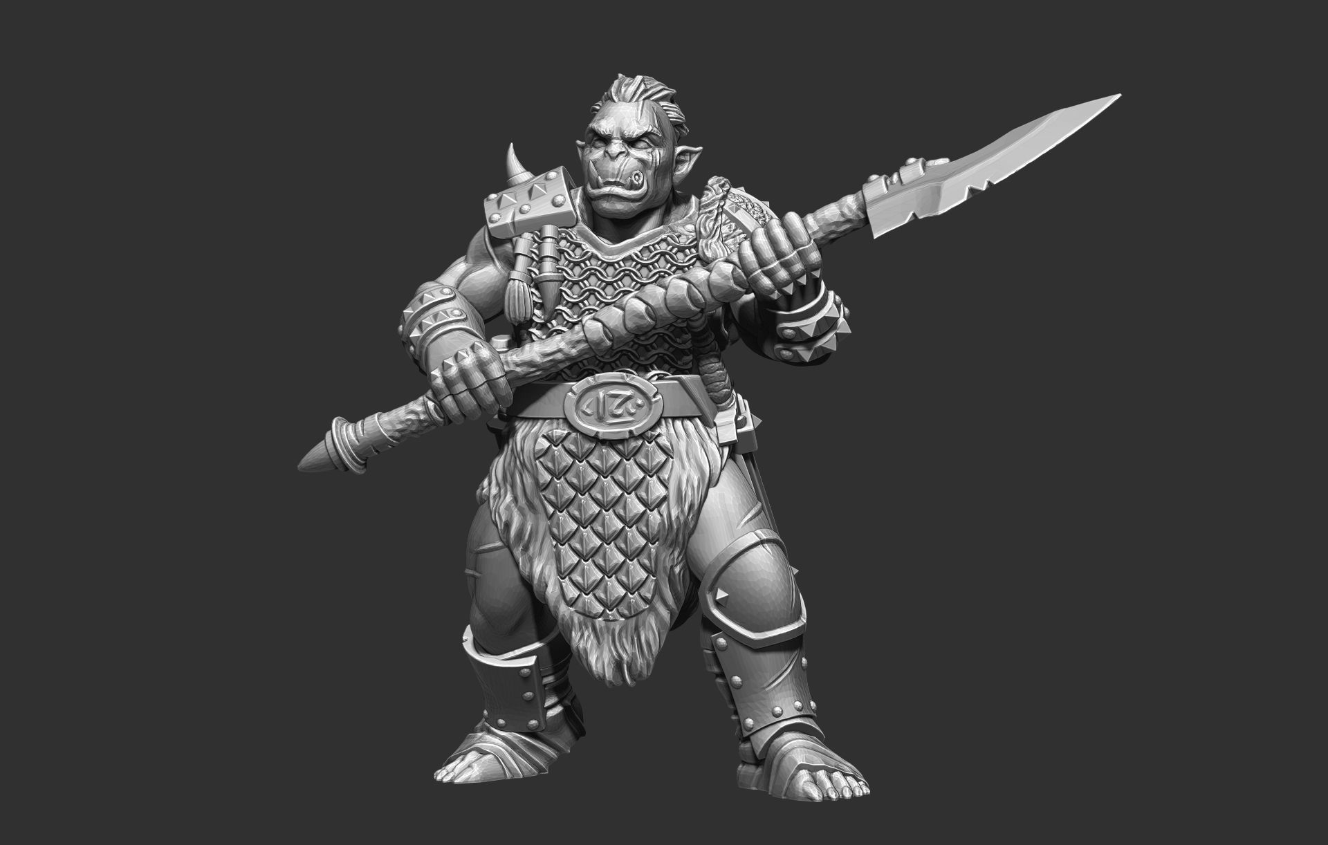 Orcs Marauders Set2 3D Print Model 3D model 3D printable | CGTrader