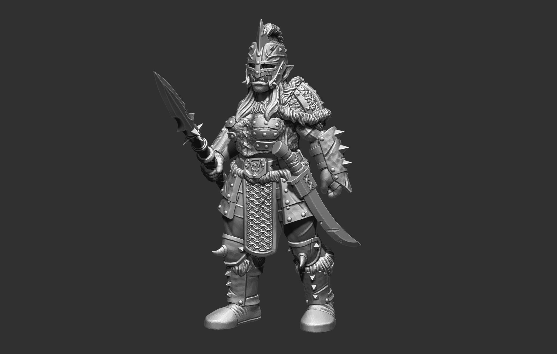 Orcs Marauders Set2 3D Print Model 3D model 3D printable | CGTrader
