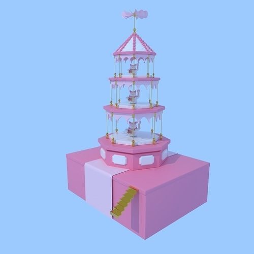 Music Box Lucky Cat 3d model 3D model | CGTrader