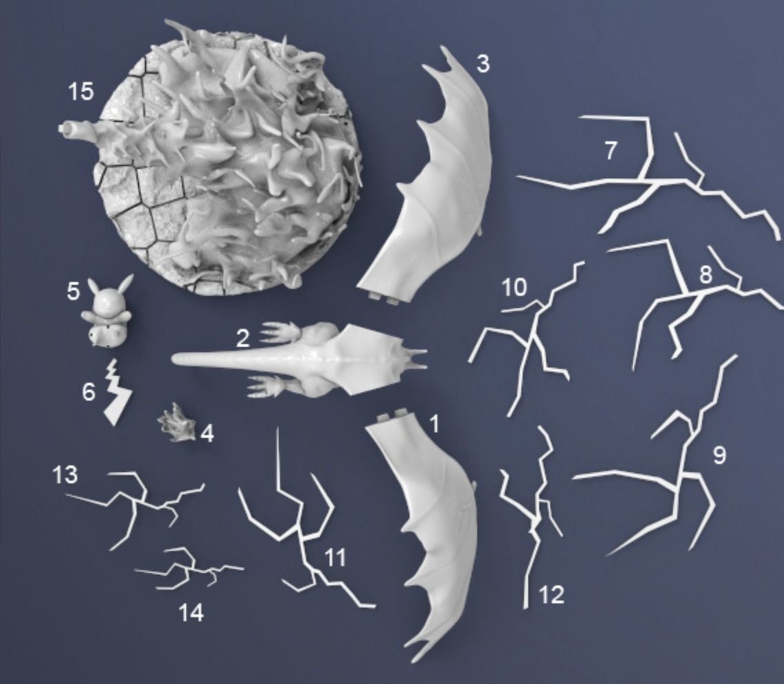 Pikachu X Charizard 3D model | CGTrader