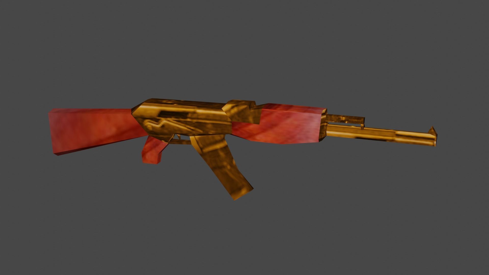 3D model Ak-47 ps1 psx style model VR / AR / low-poly | CGTrader