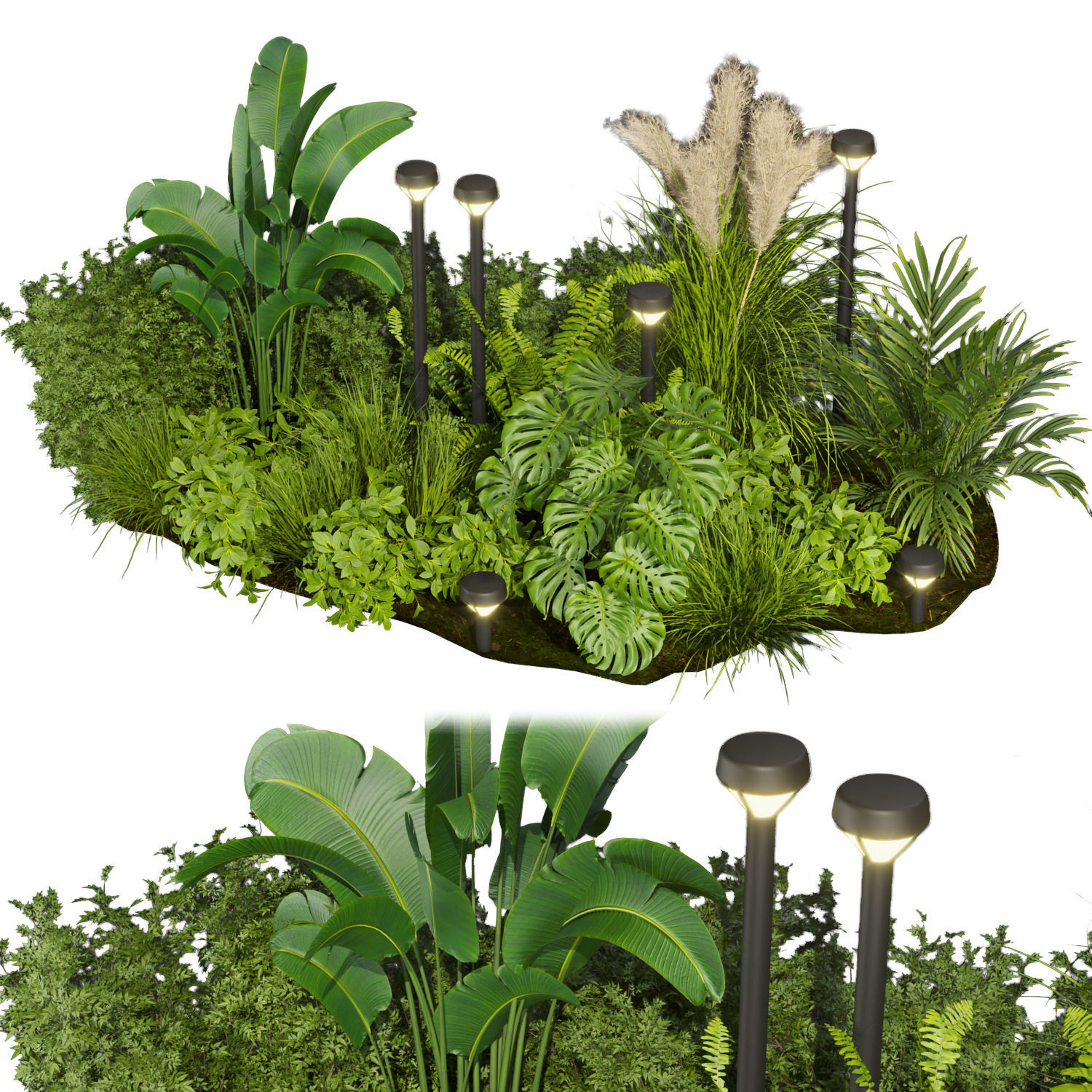 Collection plant vol 409 - leaf - outdoor - garden 3D model | CGTrader