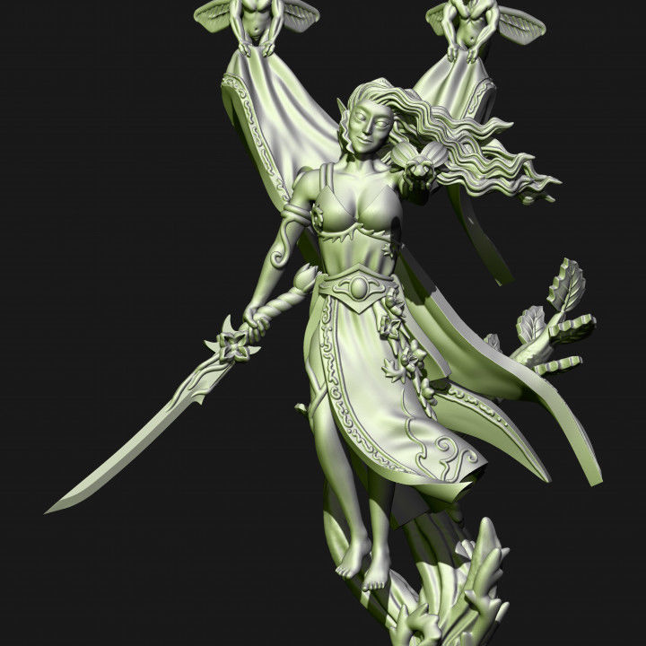 Wood elves mage 3D model 3D printable | CGTrader