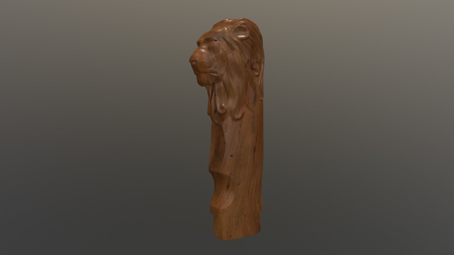 Lion Head Knife Handle 3D model 3D printable | CGTrader