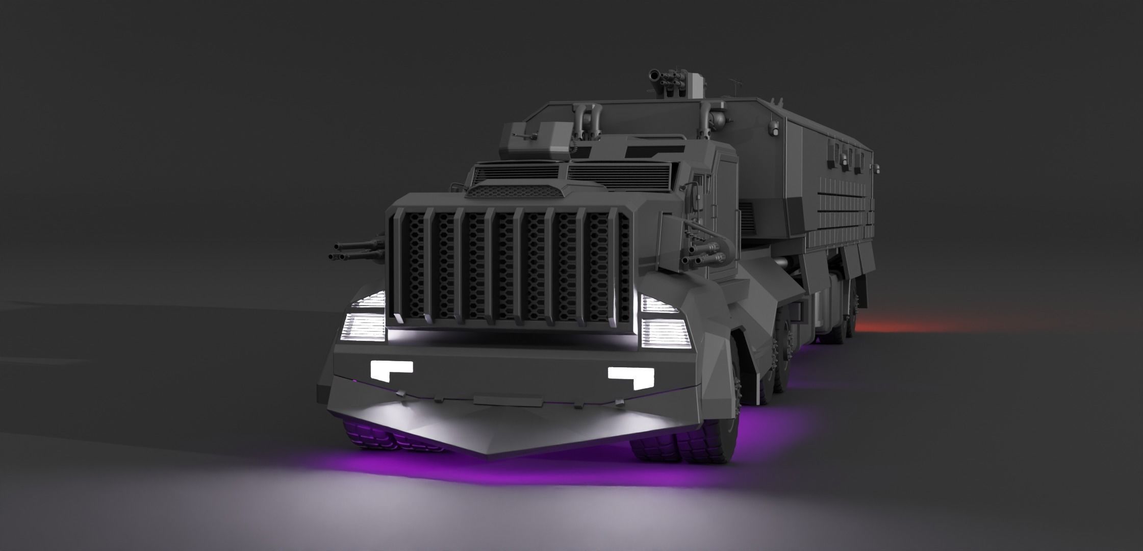 Sci fi semi-truck sci-fi truck 3D model | CGTrader