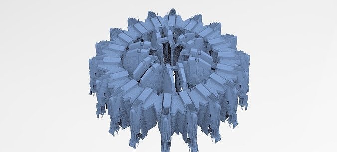 Sci-Fi dark Platforms 10 3D model | CGTrader