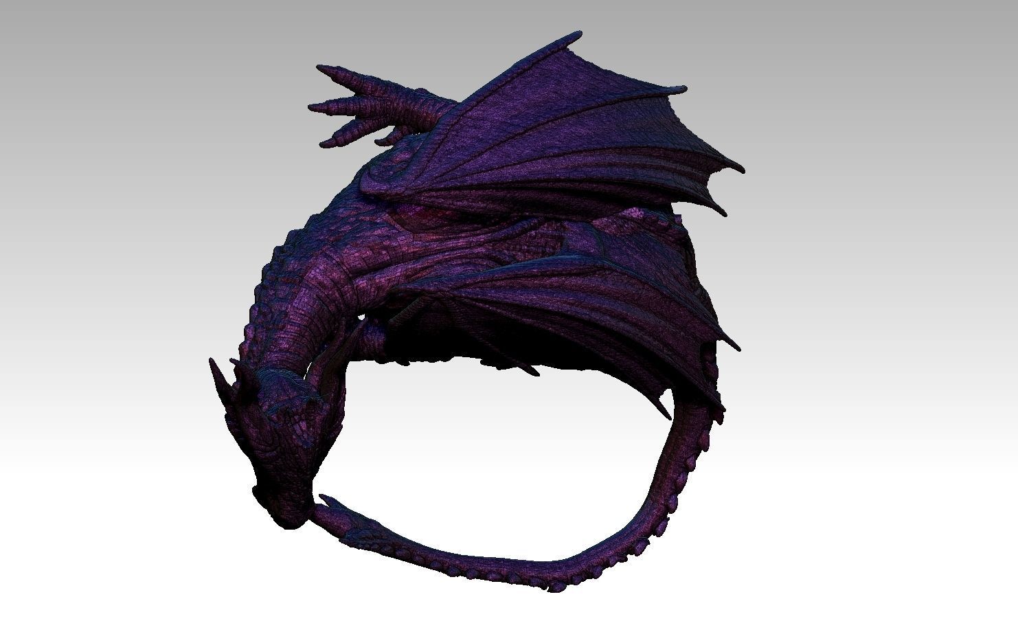 Sleeping dragon 3D model 3D printable | CGTrader