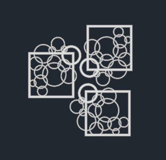 Wall Decor Circles 3D model 3D printable | CGTrader