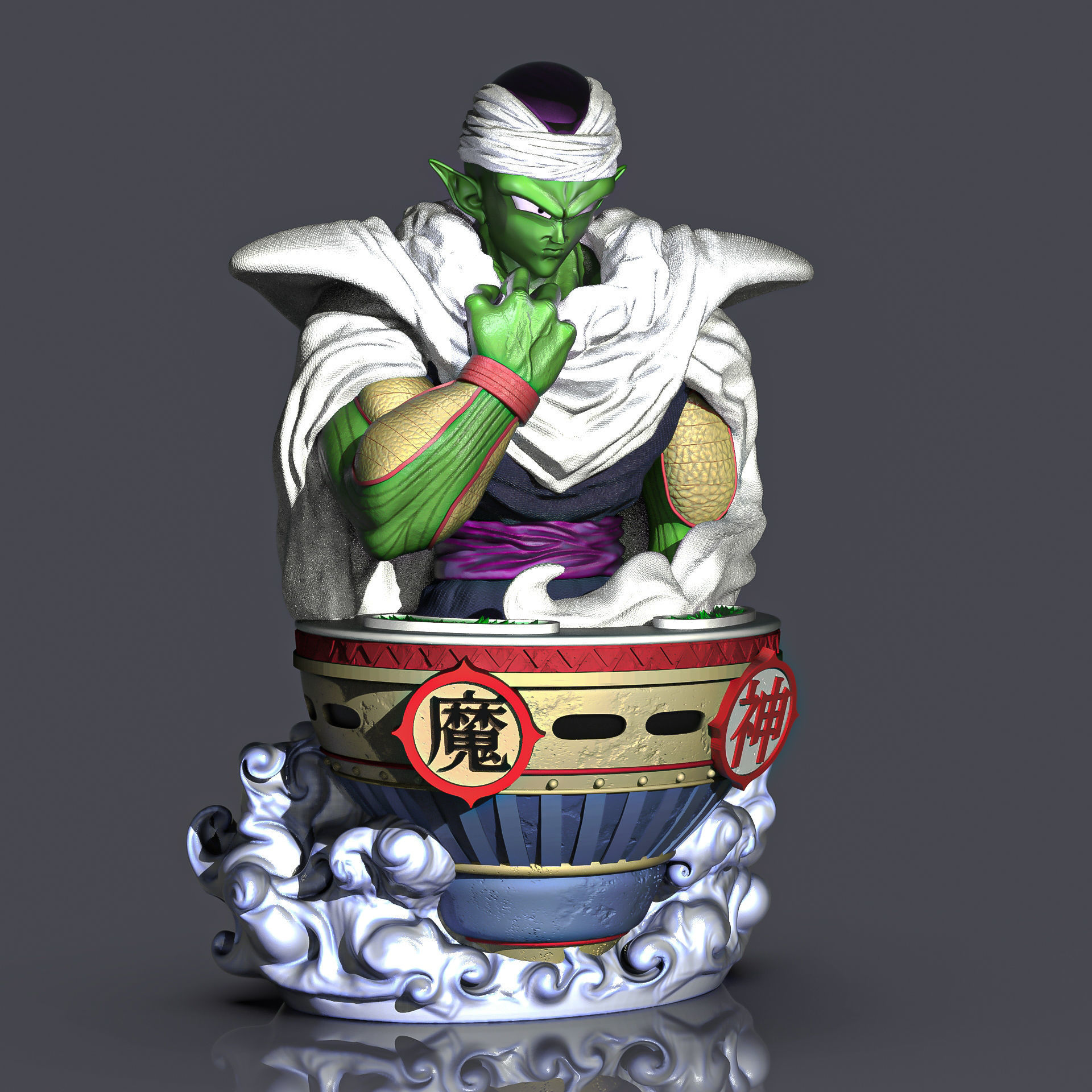 Piccolo Bust 3D model 3D printable | CGTrader