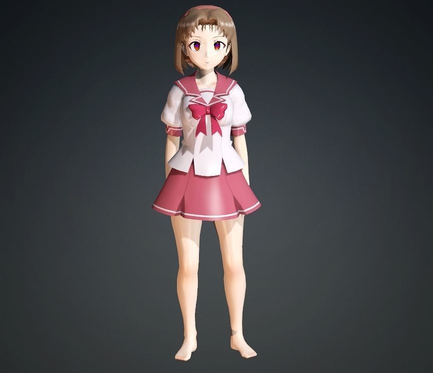 3D model GAL GUN 2 3D ALL CHARACTERS VR / AR / low-poly | CGTrader