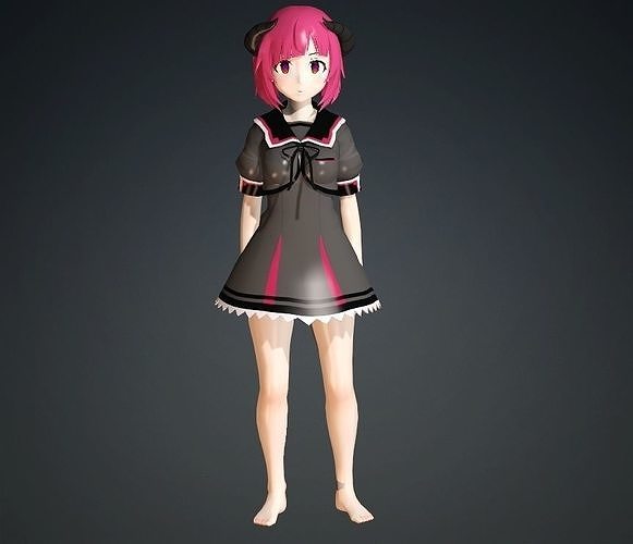 3D model GAL GUN 2 3D ALL CHARACTERS VR / AR / low-poly | CGTrader