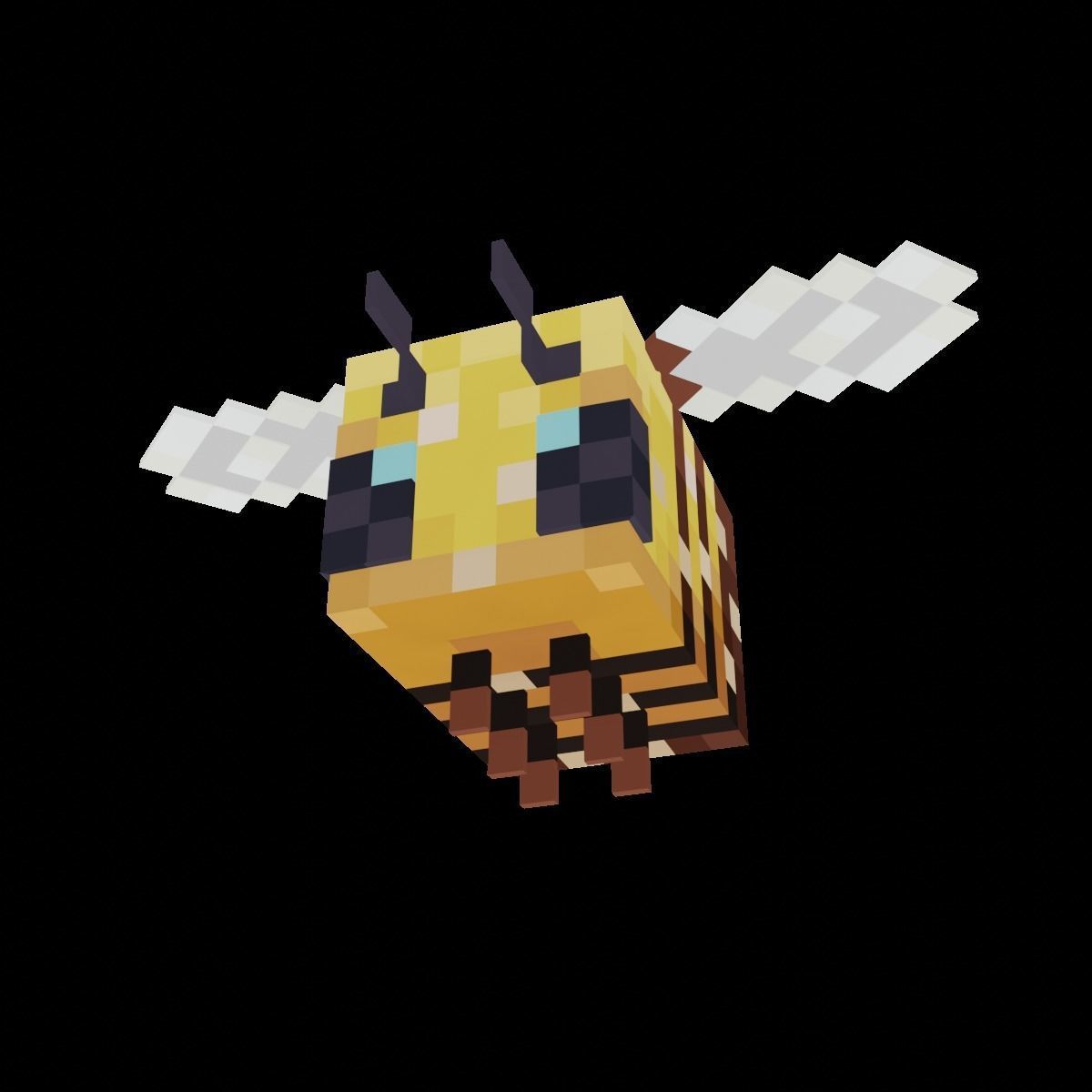 3D model Minecraft Bee Rigged VR / AR / low-poly | CGTrader