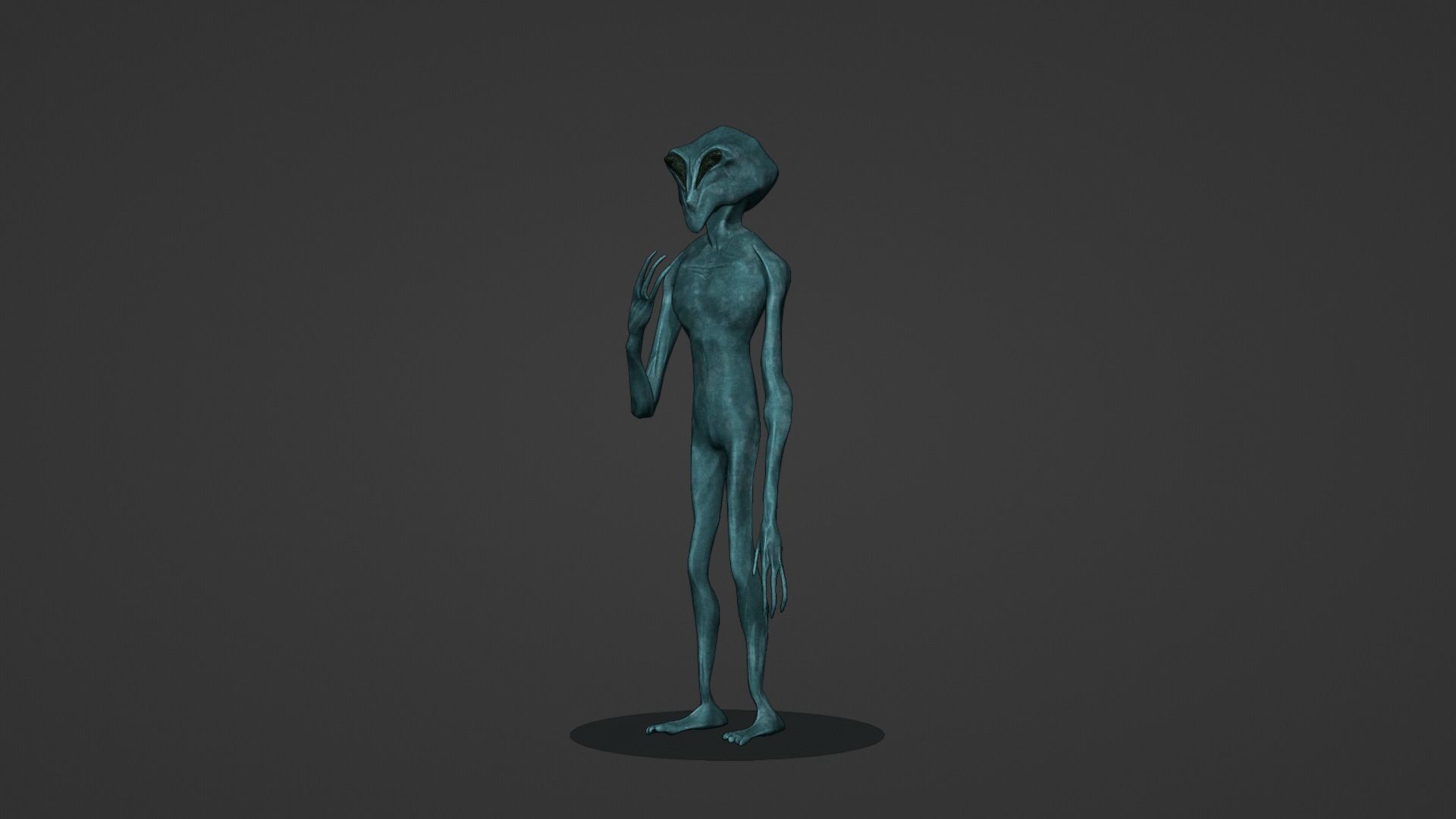 3D Realistic Alien - Original Sci-fi - Low to High Poly Versions 3D ...