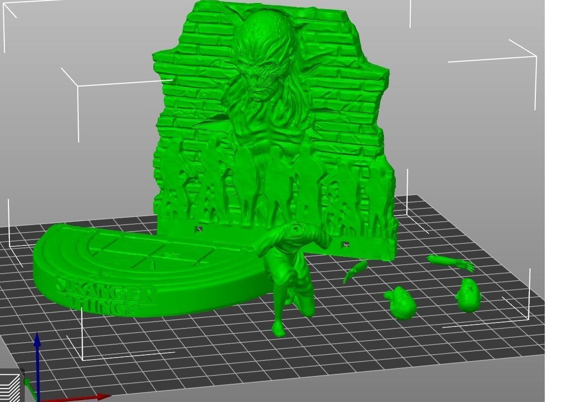Stranger Things Eleven and Vecna 3D model 3D printable | CGTrader