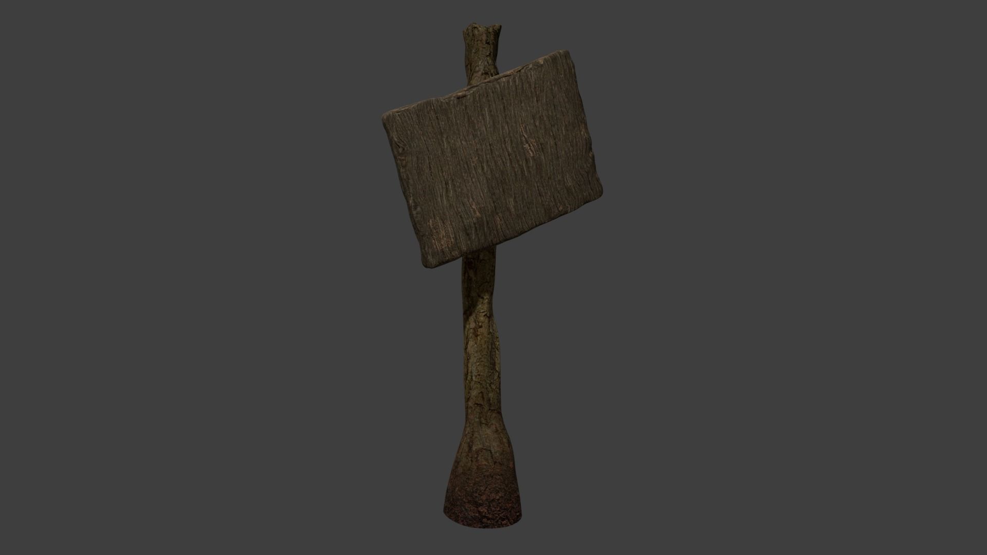 3D model Customizable Wooden Plaque VR / AR / low-poly | CGTrader