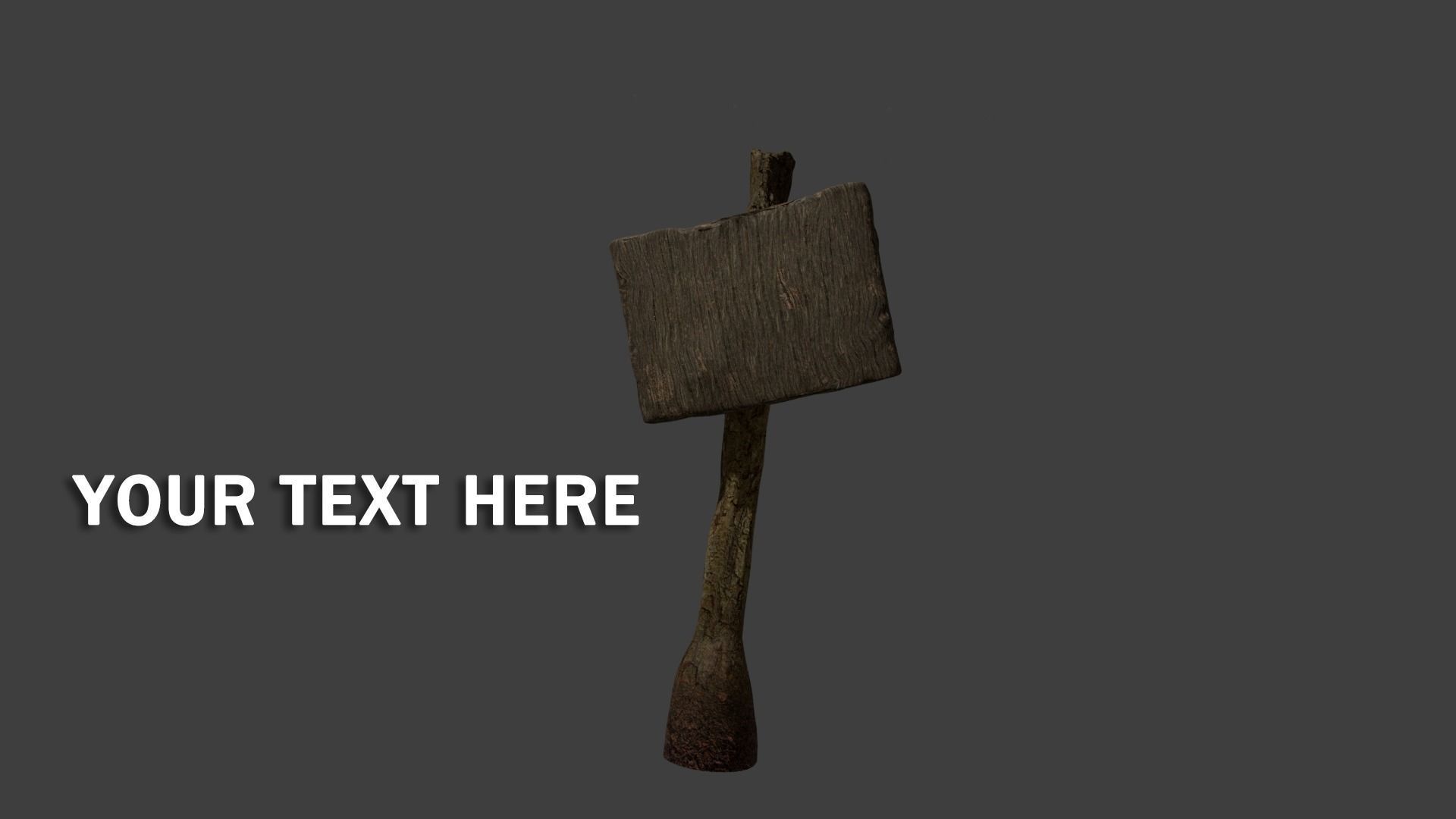 3D model Customizable Wooden Plaque VR / AR / low-poly | CGTrader