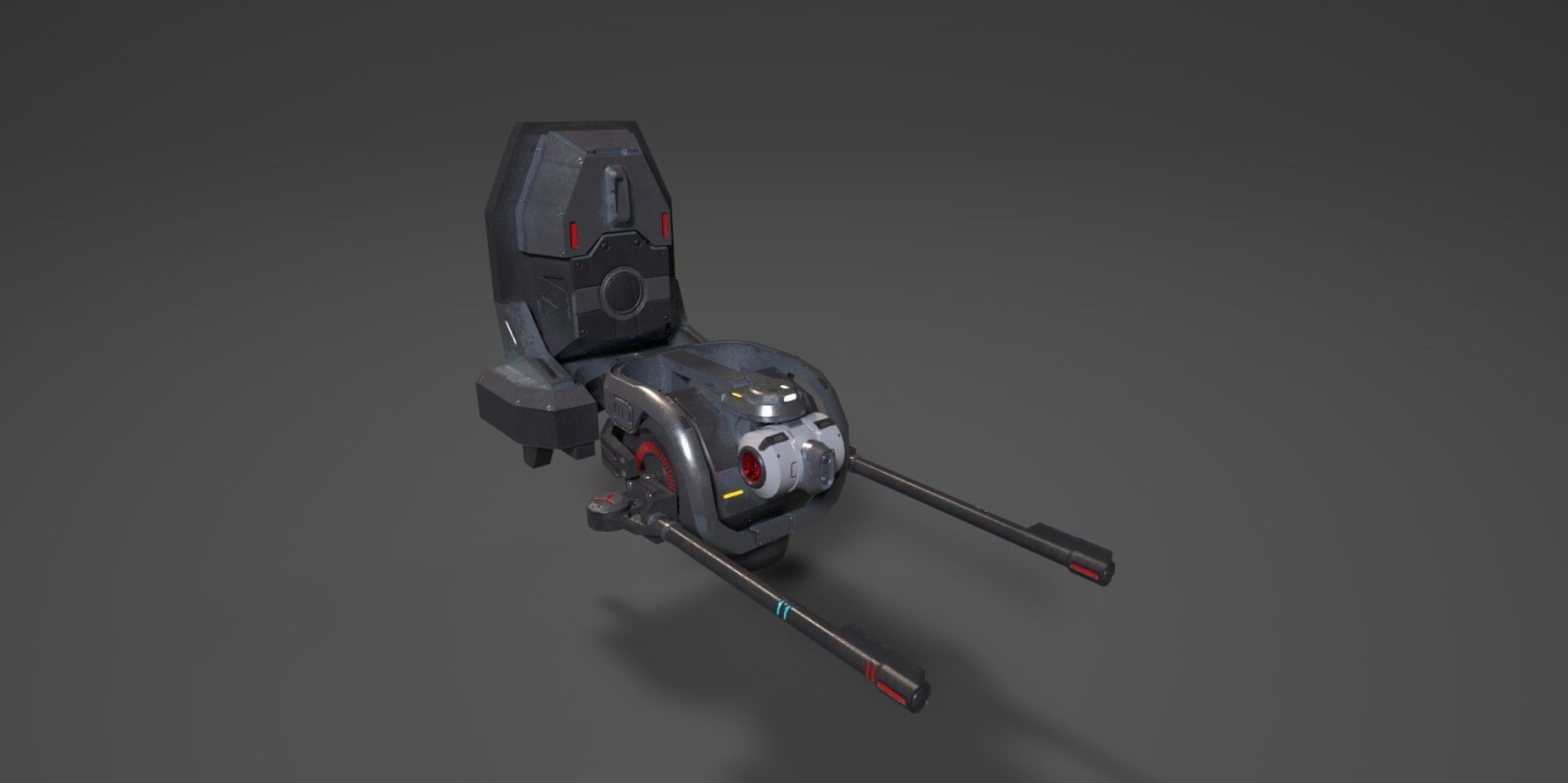 3D model SCI FI AA CANNON VR / AR / low-poly | CGTrader