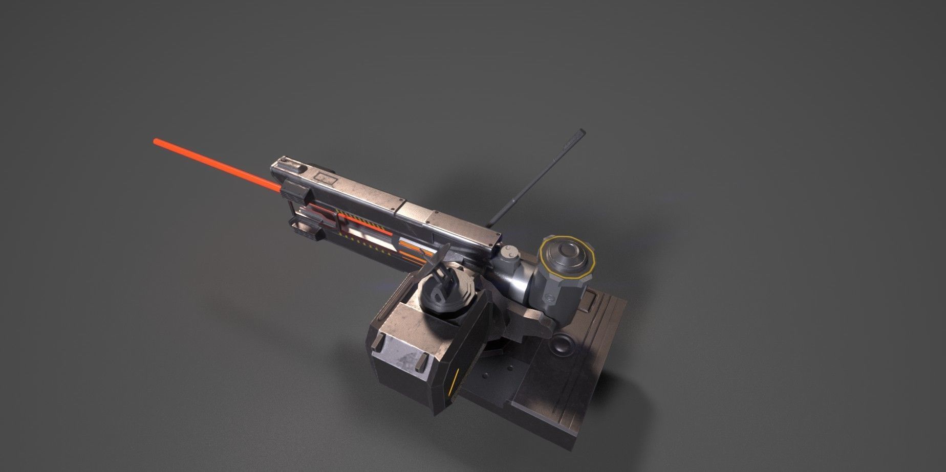 3D model SCI - FI LASER CANNON VR / AR / low-poly | CGTrader