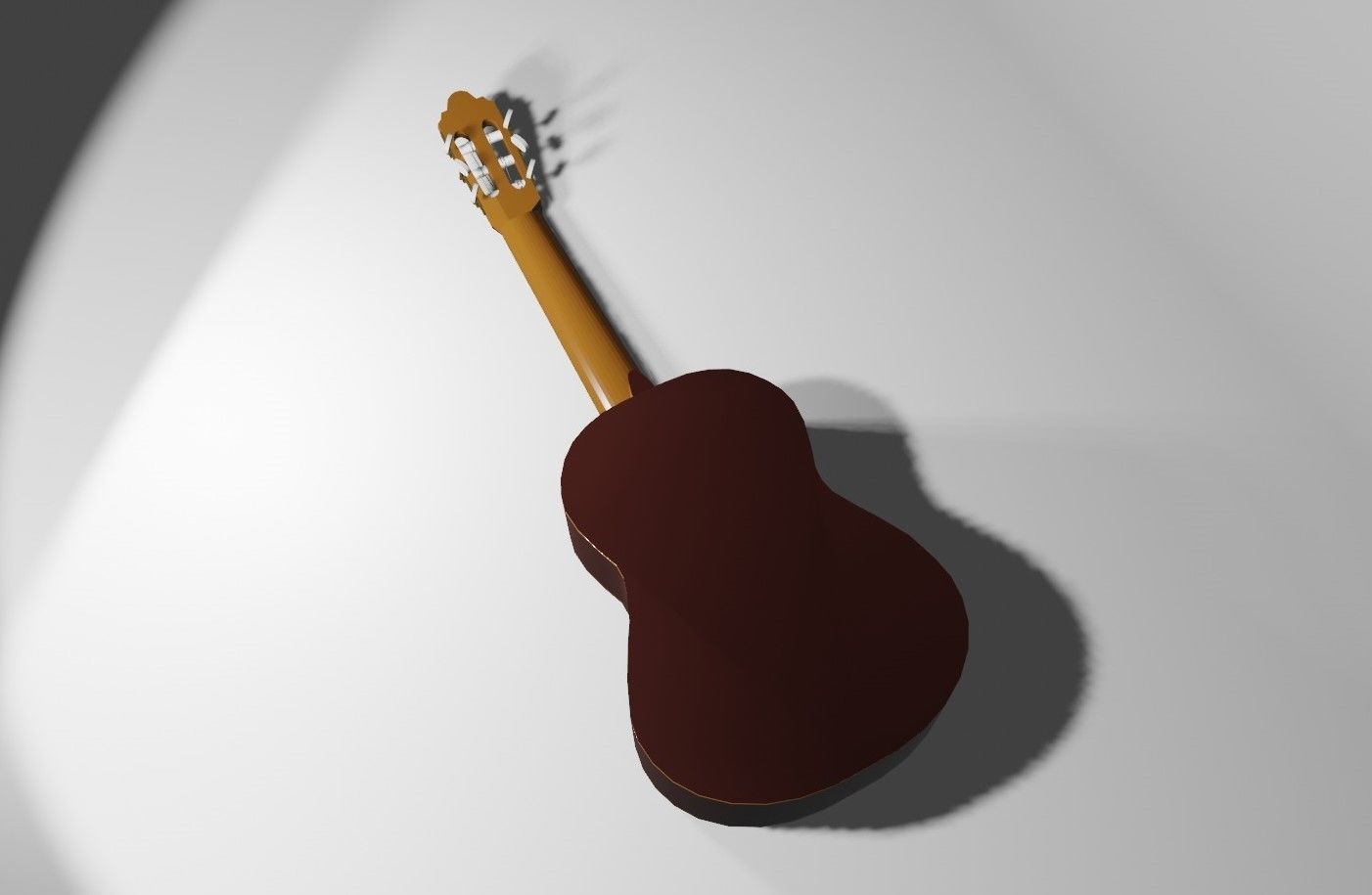 3D model Classical guitar low poly VR / AR / low-poly | CGTrader