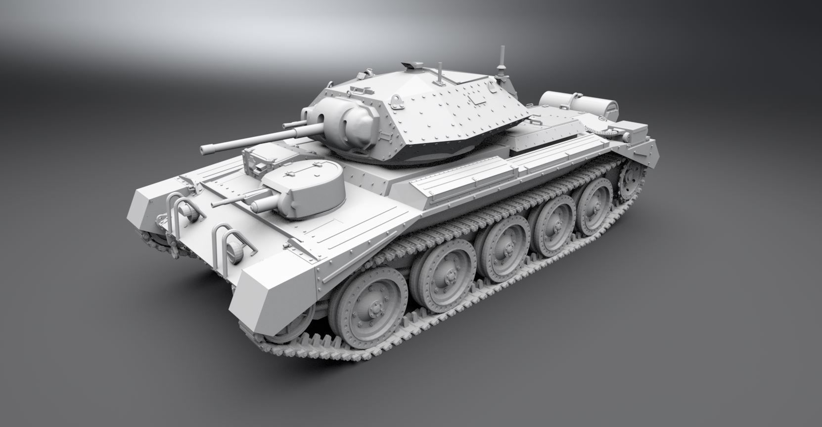Crusader Mk2 Scale model 3D model 3D printable | CGTrader