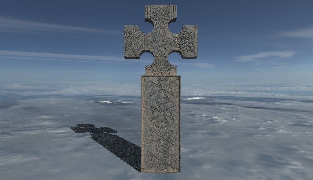 3D model Viking Cross VR / AR / low-poly | CGTrader