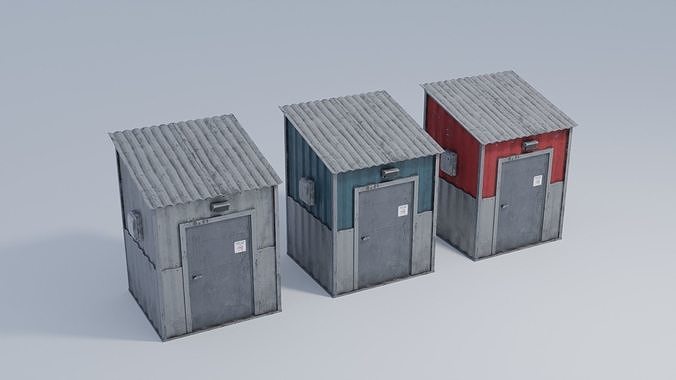 3D model Utility Shed with 4K and 2K Textures VR / AR / low-poly | CGTrader