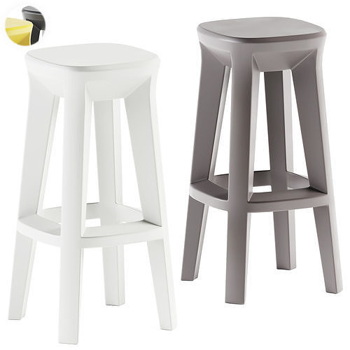 Frozen Square Stool by Plust 3D model | CGTrader