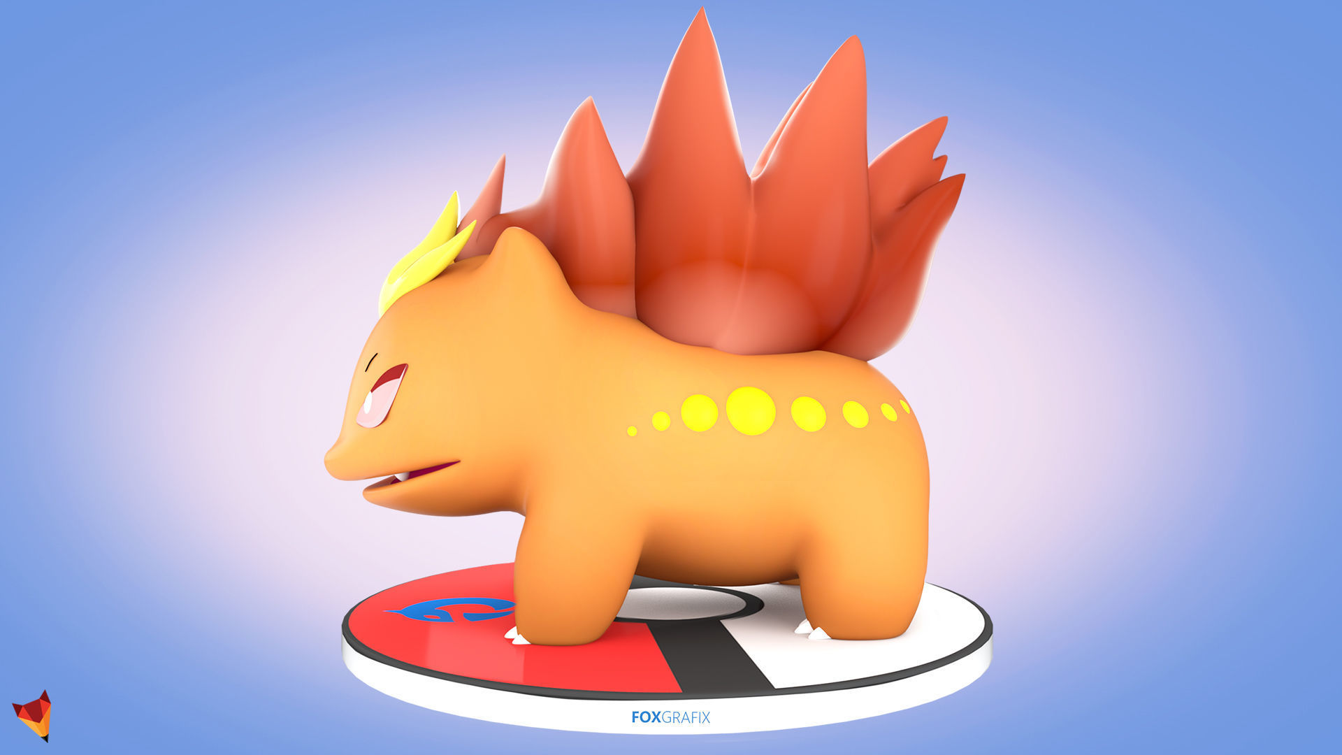 3D model Pokemon Bulbasaur Dragon Type Concept VR / AR / low-poly ...