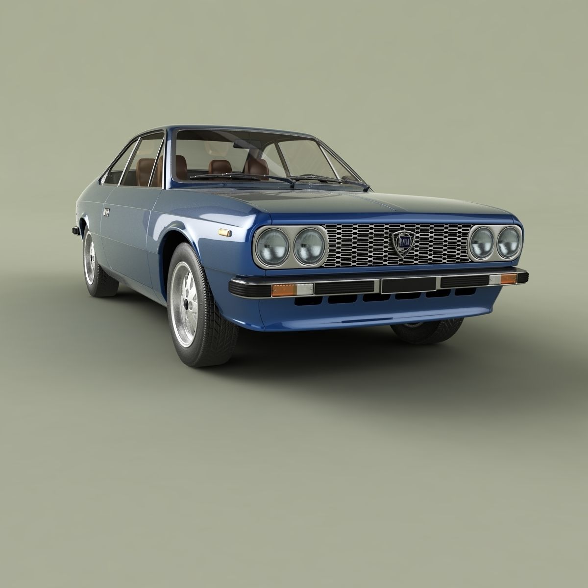 Lancia Beta Coupe 3D model | CGTrader