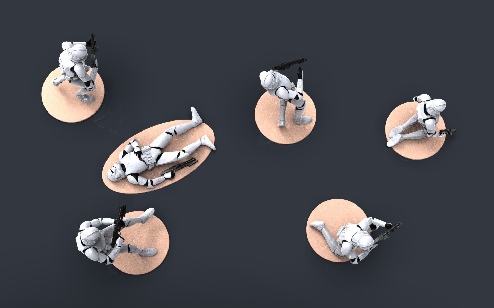 Star wars legion clone trooper pack 3D model 3D printable | CGTrader