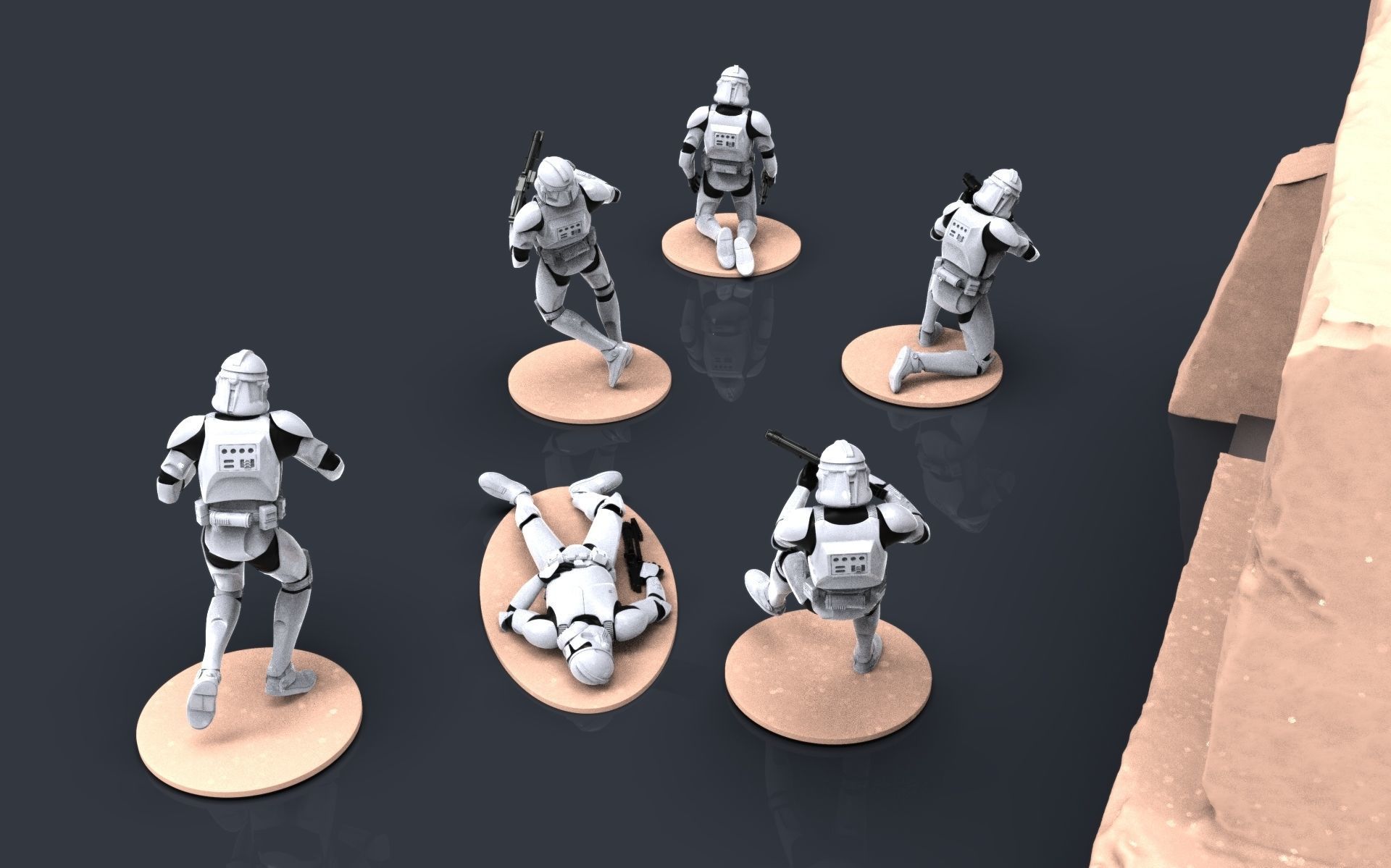 Star wars legion clone trooper pack 3D model 3D printable | CGTrader