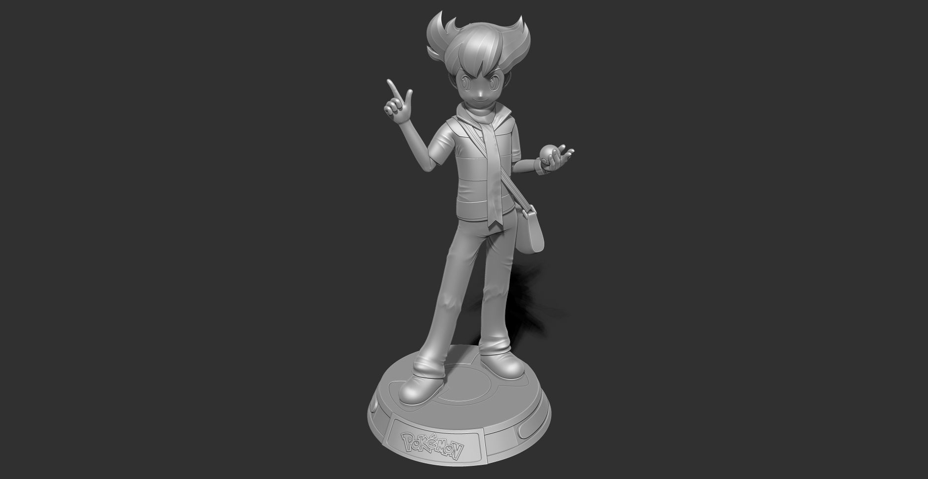 Barry - Pokemon Fanart free 3D model 3D printable | CGTrader
