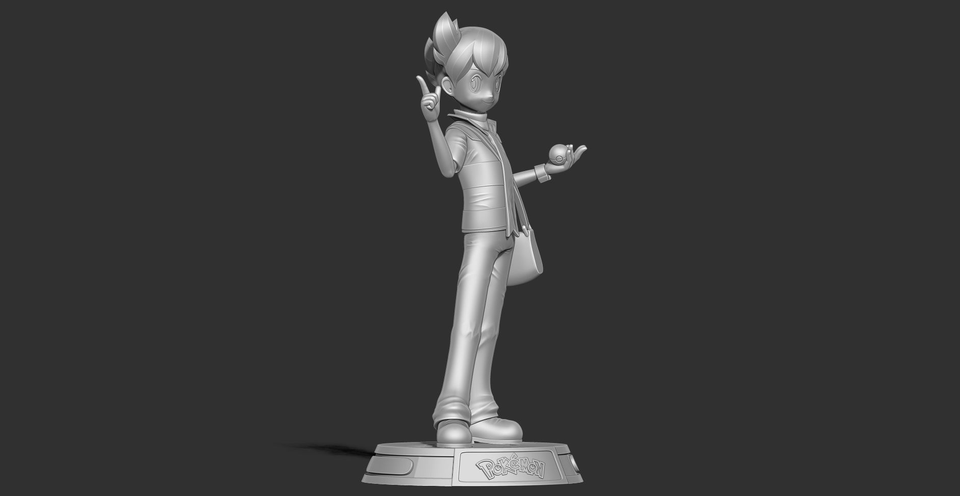 Barry - Pokemon Fanart free 3D model 3D printable | CGTrader