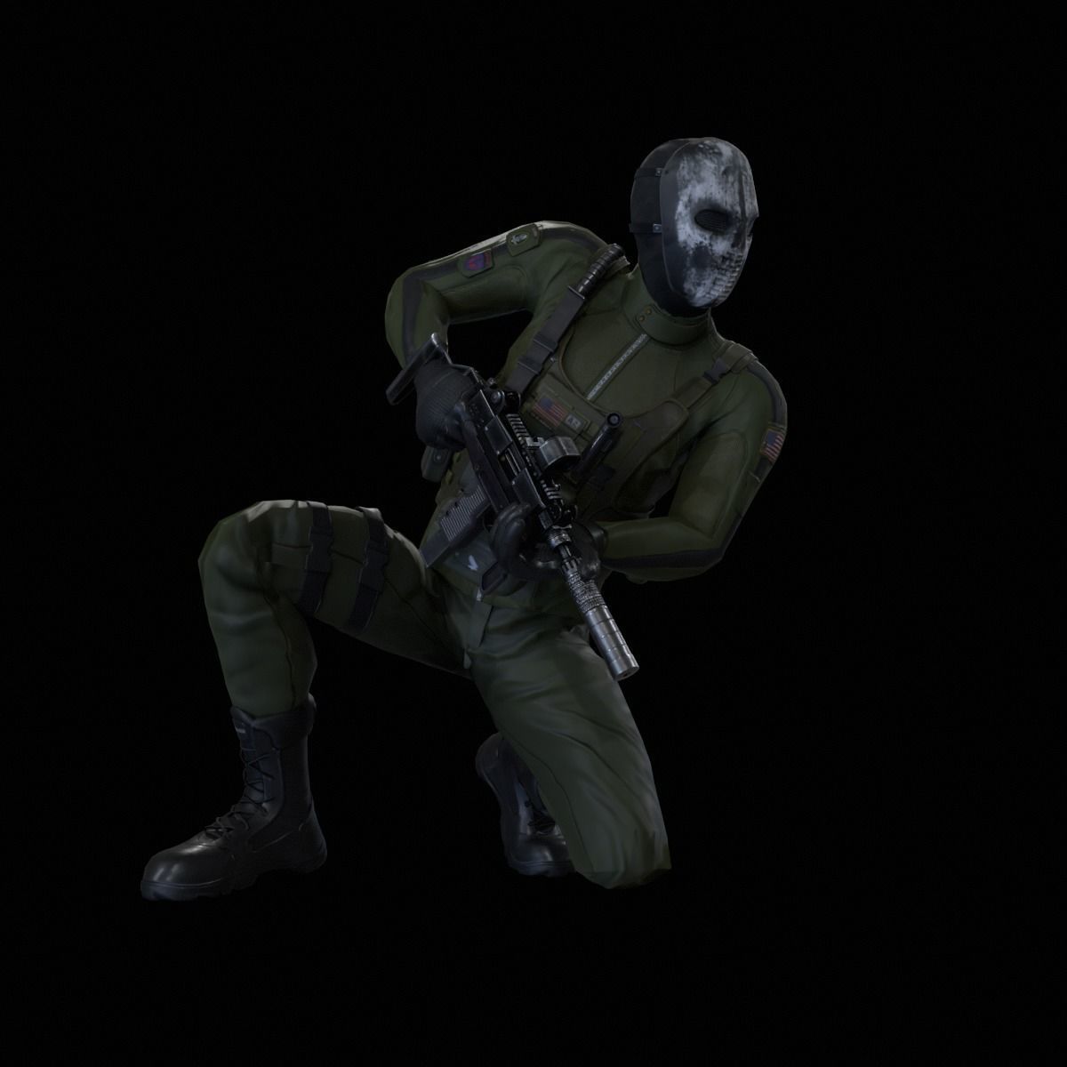 3D model Stylized model of a soldier VR / AR / low-poly | CGTrader