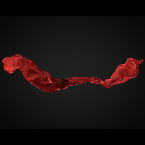 Cloth simulation 3D model animated | CGTrader