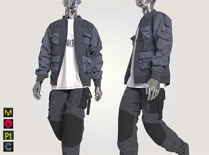3d male outfit clothes 3D model | CGTrader