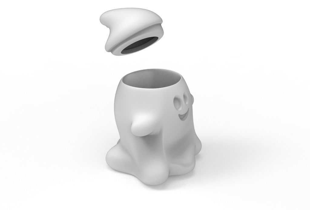 ghost container 3D model 3D printable | CGTrader